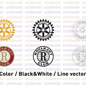 Rotary & Rotaract Club Logo Vector, Eps, Cdr, Dxf, Png, Jpg, Svg, Pdf ...