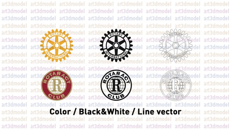 Rotary & Rotaract Club Logo Vector, Eps, Cdr, Dxf, Png, Jpg, Svg, Pdf ...