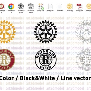 Rotary & Rotaract Club Logo Vector, Eps, Cdr, Dxf, Png, Jpg, Svg, Pdf ...
