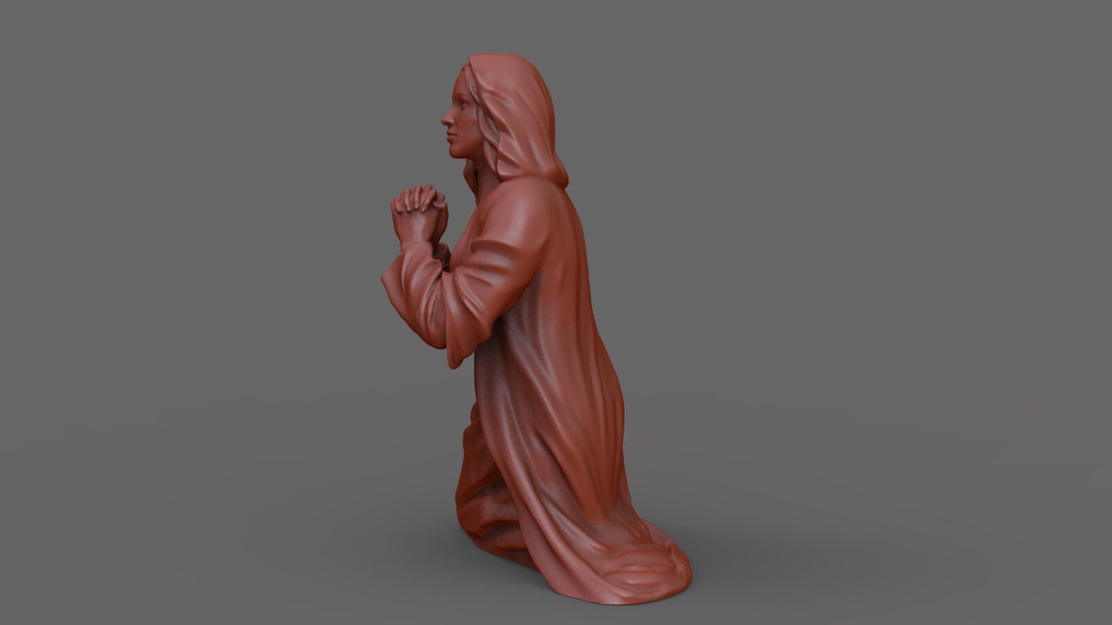 Praying Woman 3D Stl Model Digital File - Etsy
