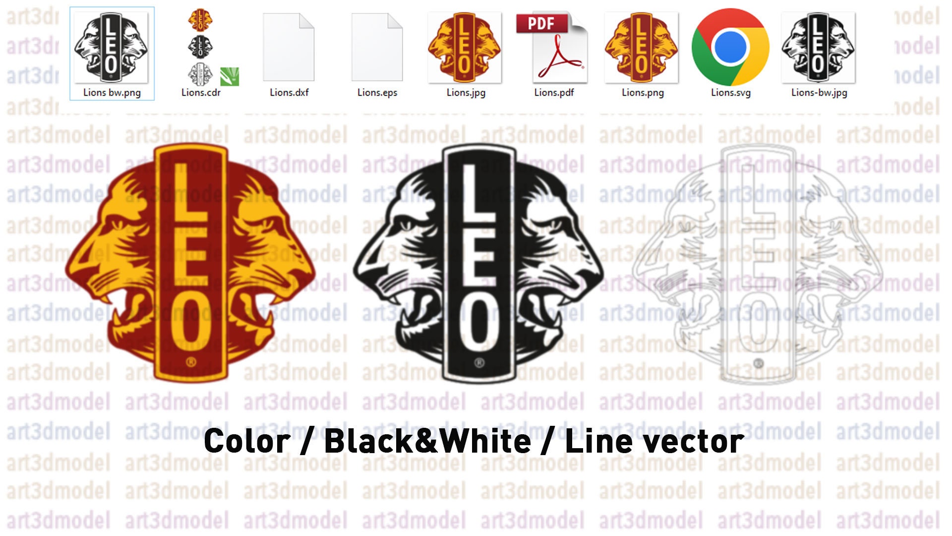 Lions Club Leo Logo Vector, Eps, Cdr, Dxf, Png, Jpg, Svg, Pdf - Digital ...