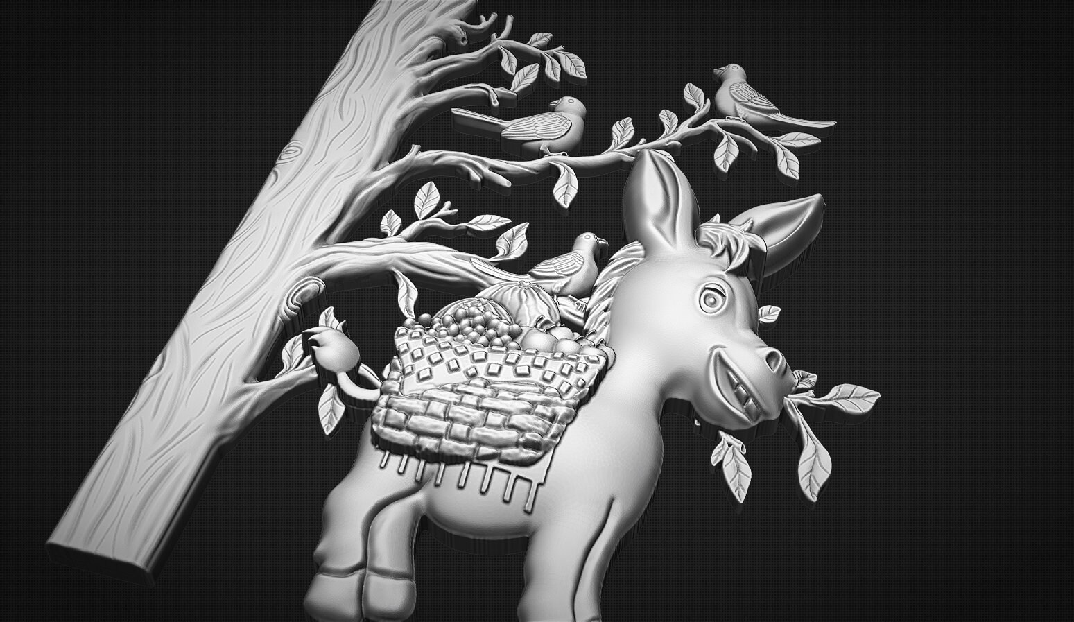 Donkey 3D STL Model for CNC Router and 3D Printing Digital File - Etsy