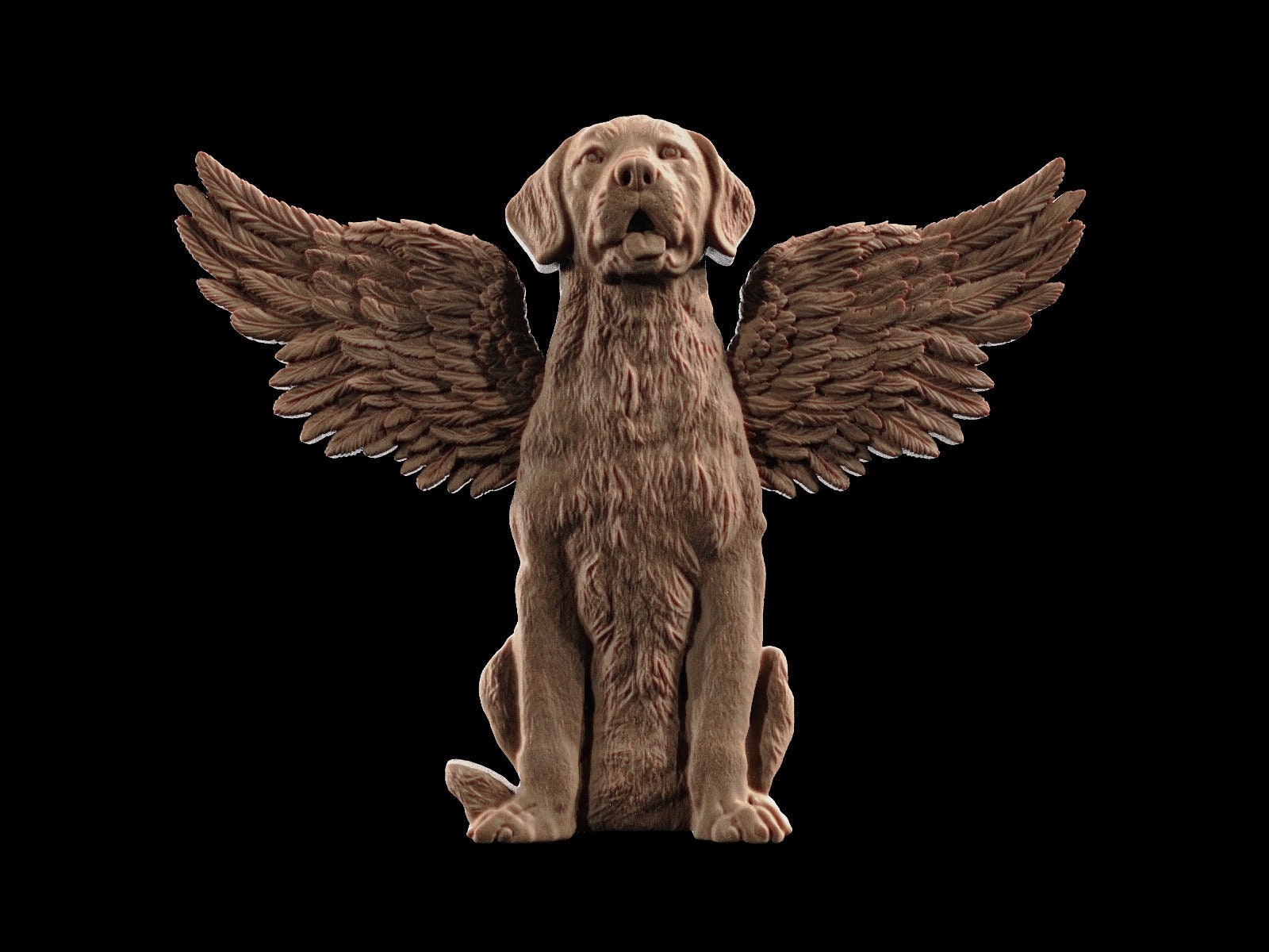Winged Dog Relief 3D STL Model for CNC Router Carving Machine Engraver ...