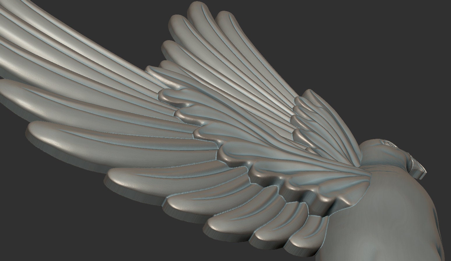 Dove 3D STL Model for CNC Router & 3D Printing | Peaceful Bird Relief ...