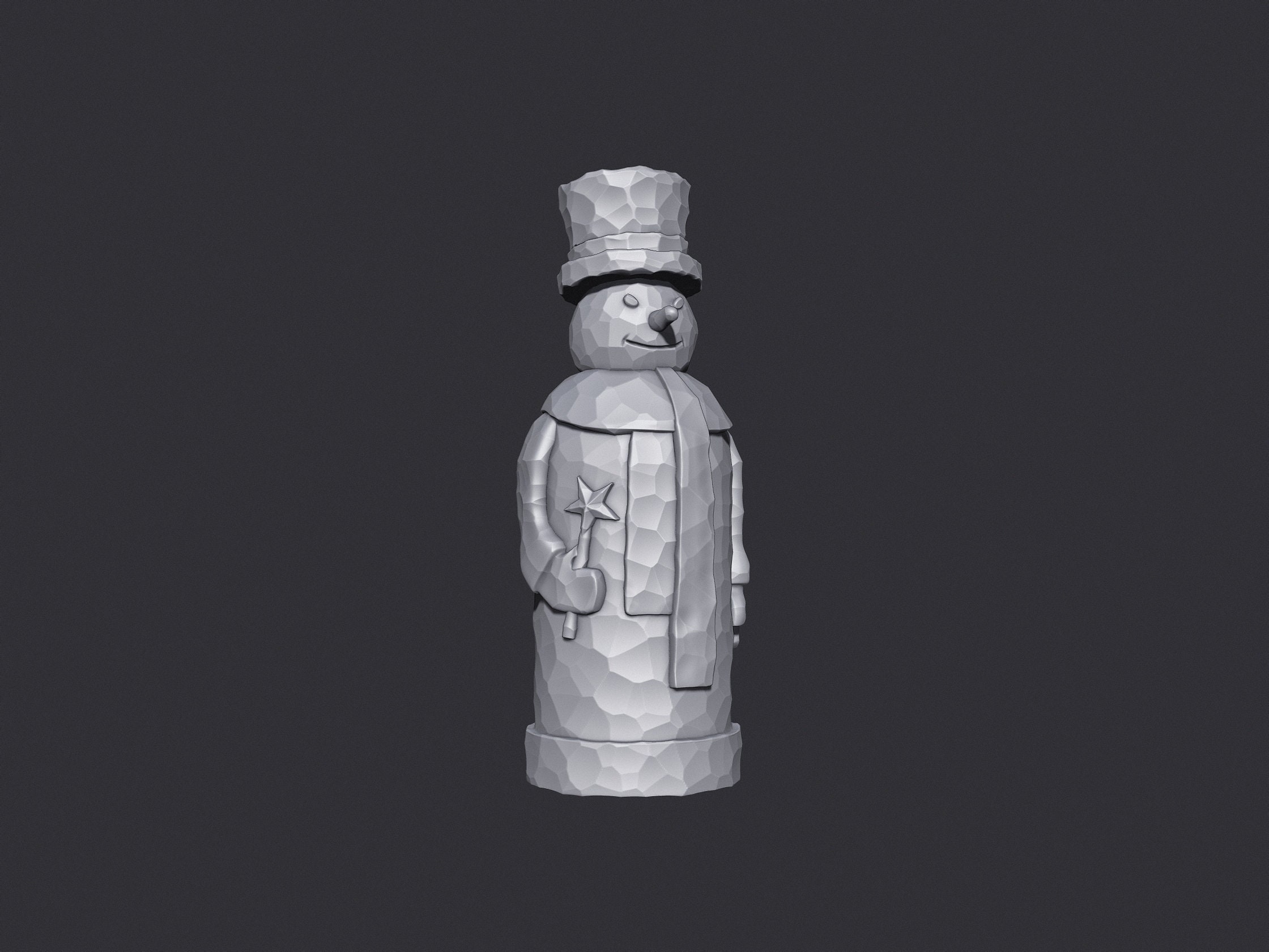 Snowman Figure 3d Stl Model Digital File for 3d Printing - Etsy