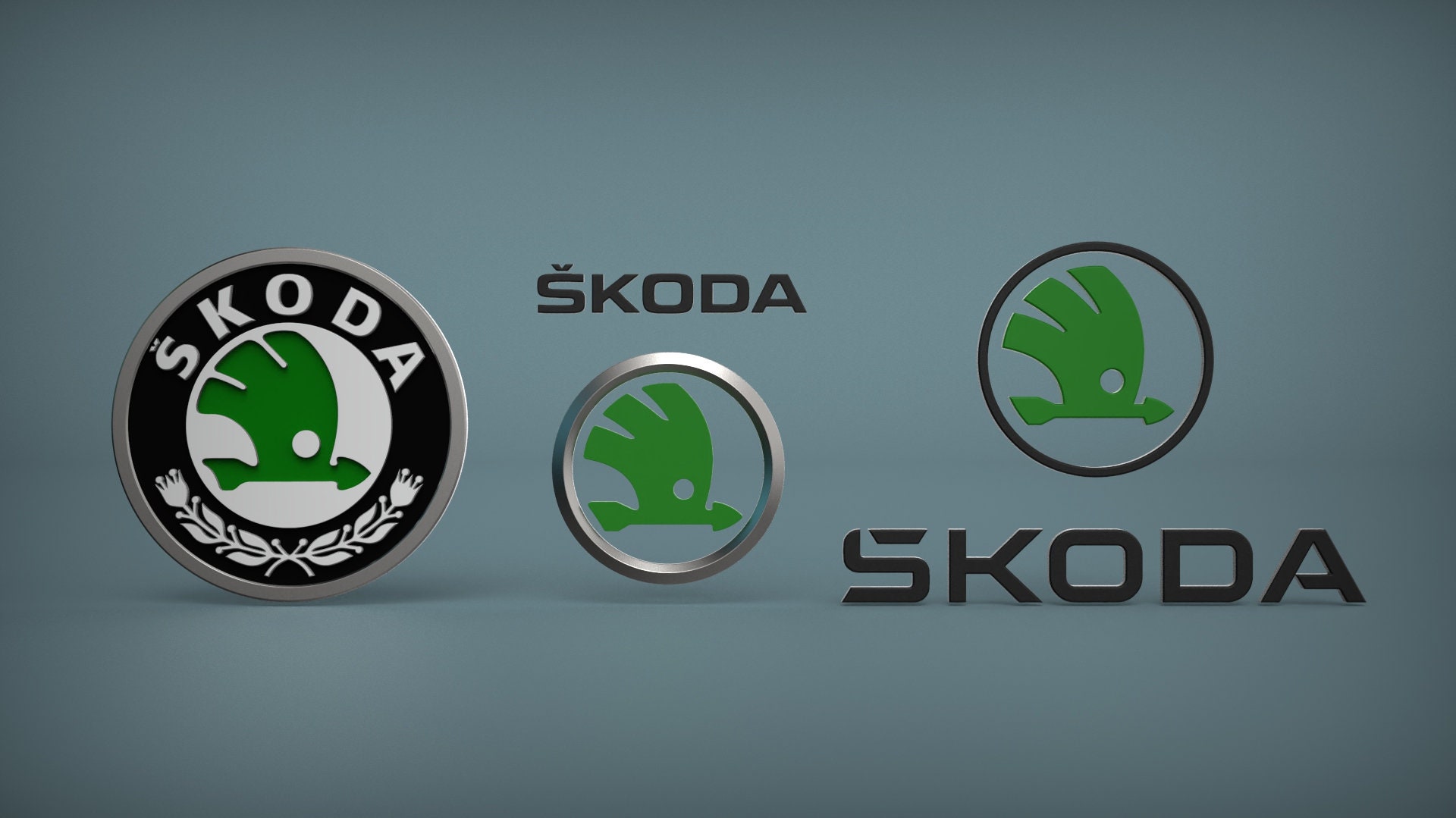 Skoda Logo Set 3d Stl Model Digital File - Etsy Australia