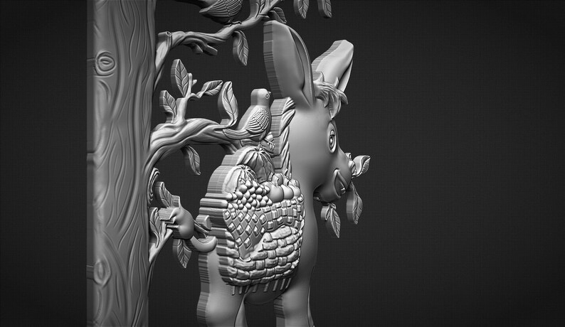 Donkey 3D STL Model for CNC Router and 3D Printing Digital File - Etsy