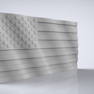 American Flag 3D STL Model for CNC Router/printer - Etsy