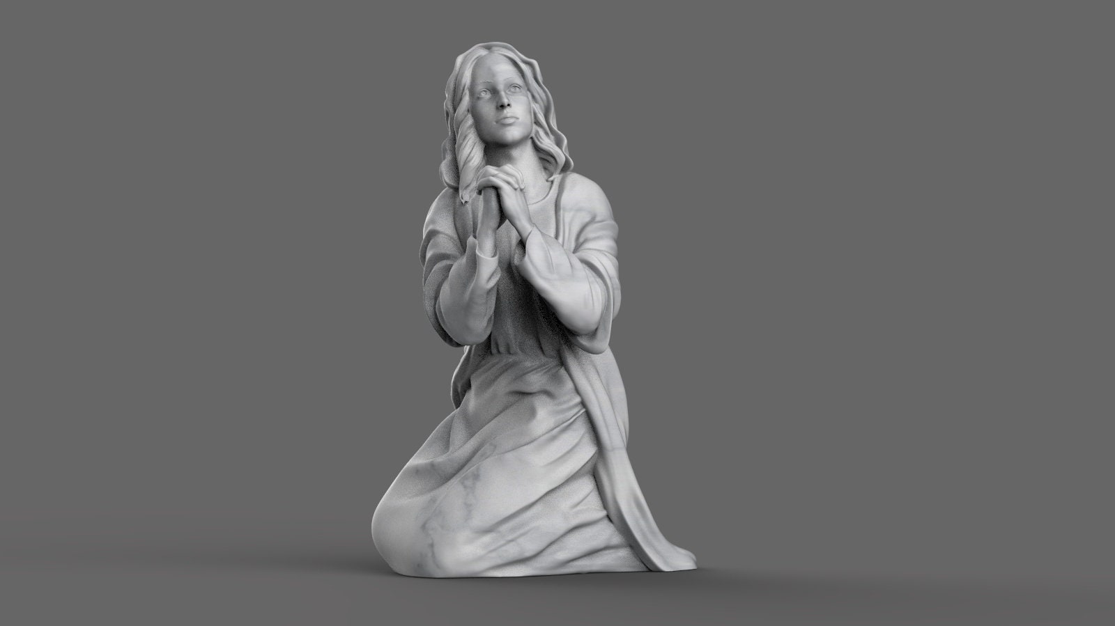 Praying Woman 3D Stl Model Digital File - Etsy