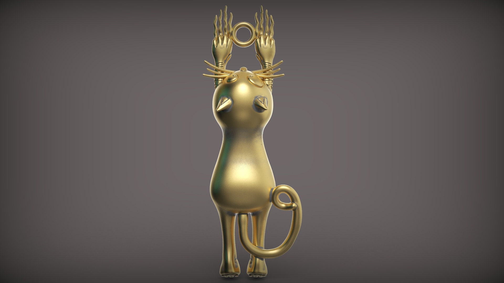 Cat Keychain 3d Stl Model 3d Printing Digital File - Etsy