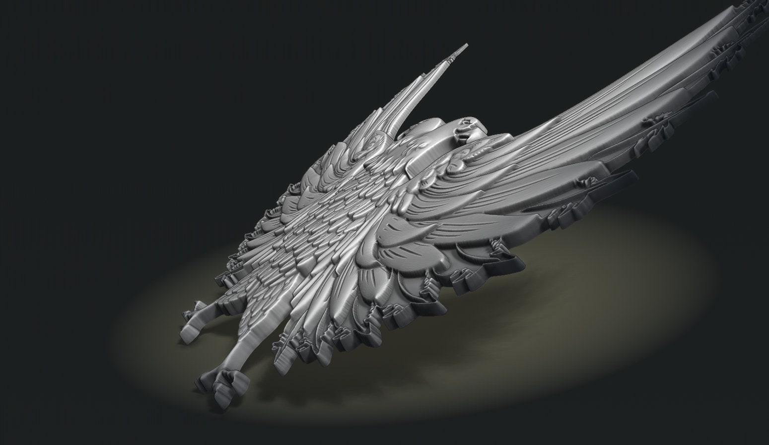 Two Headed Eagle 3D STL Model for CNC Router and 3D Printer Digital ...