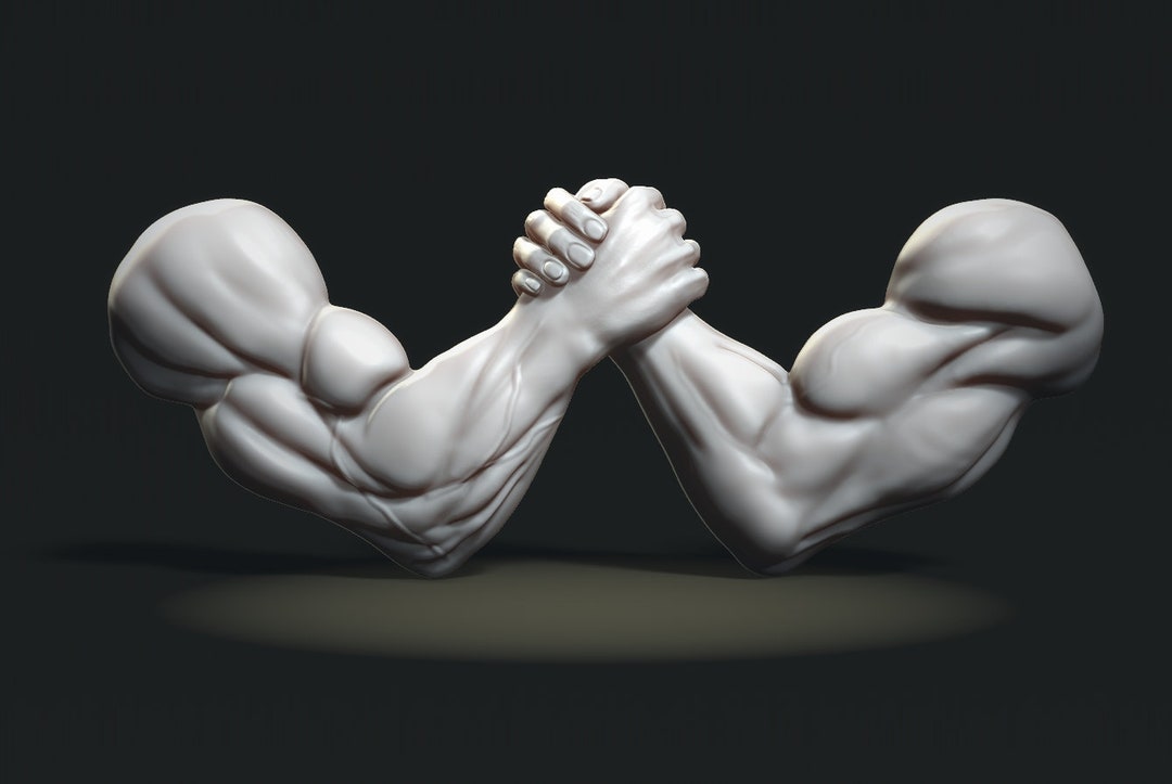 Arm Wrestling 3D STL Model for CNC & 3D Printing | Digital Download - Etsy