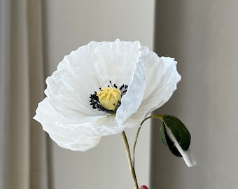 Wafer Paper Flower, Red Poppy for Cake Decoration, Edible Wedding Cake ...