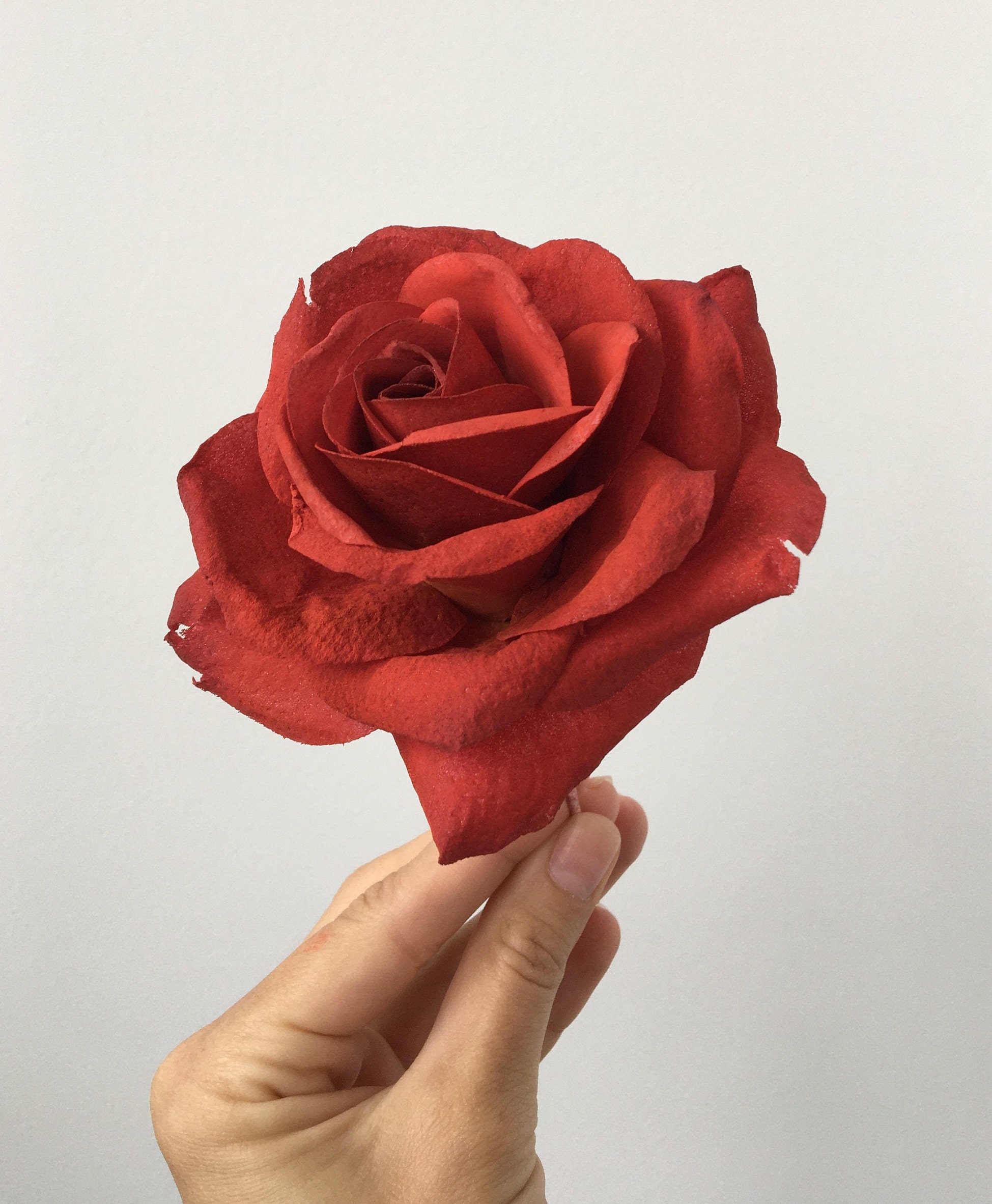 Wafer paper Flower Red Rose for cake decoration edible | Etsy