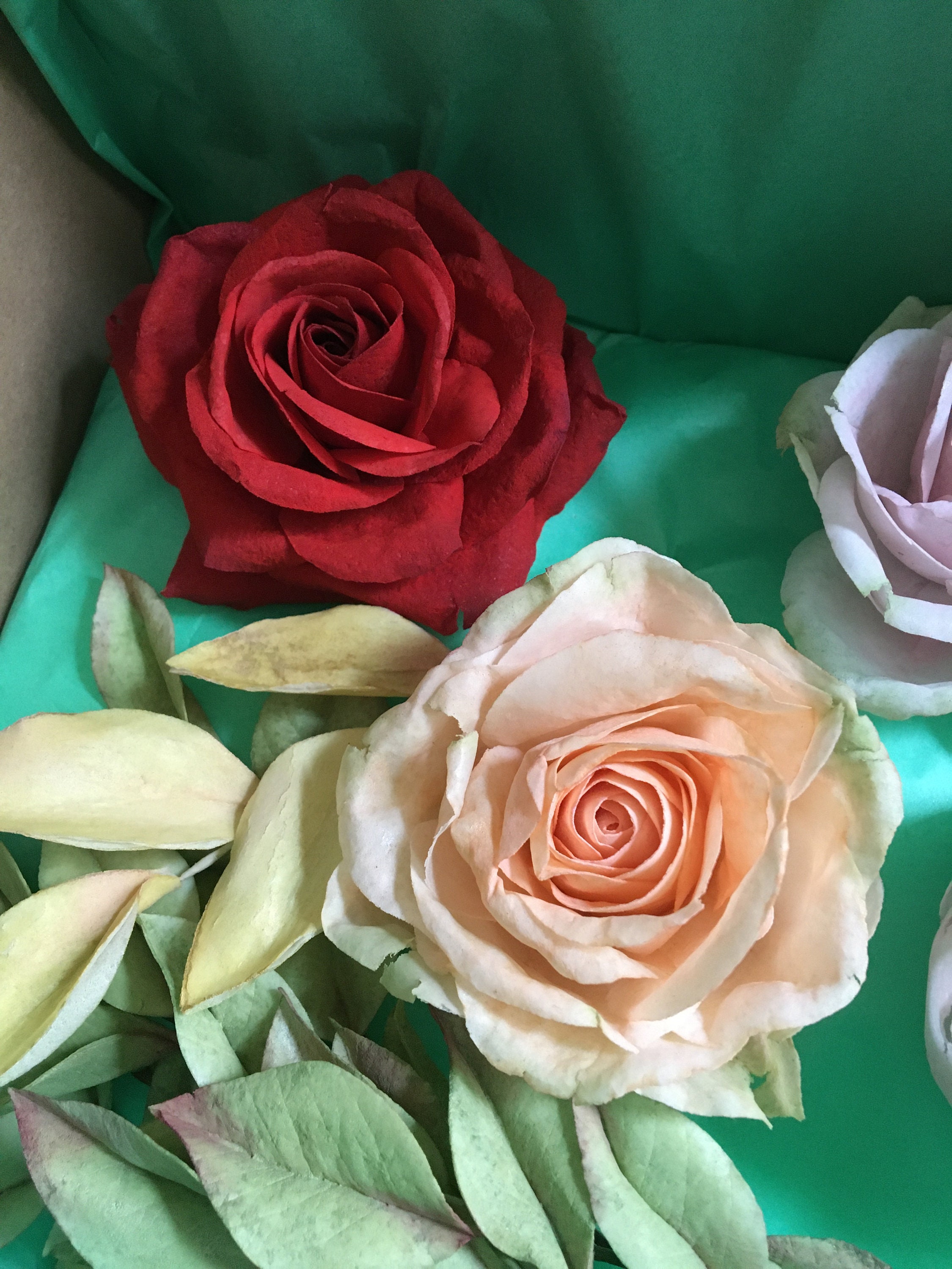 Wafer paper Flower Red Rose for cake decoration edible | Etsy