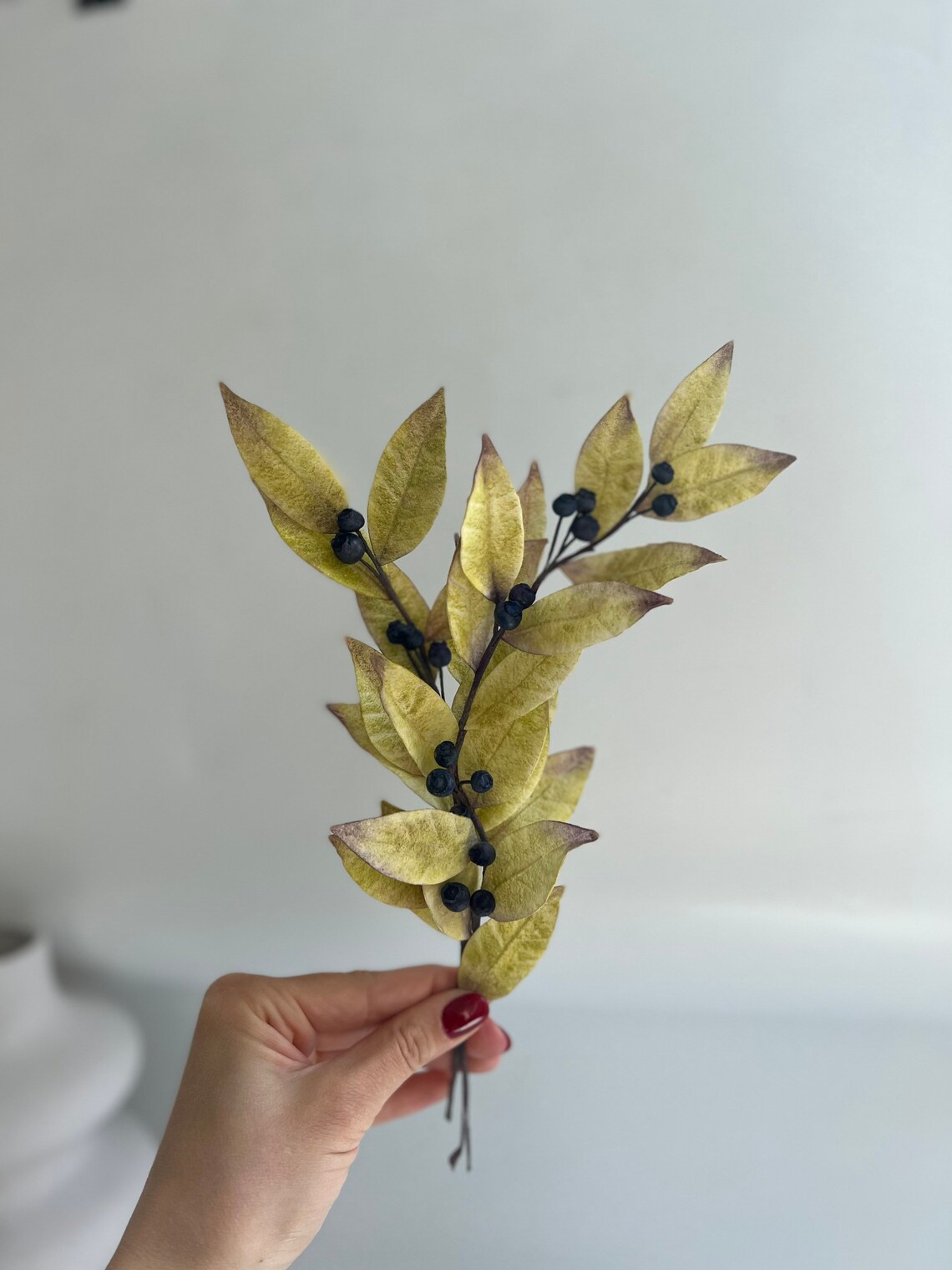 Wafer Paper Blueberry 2 Branches of Blueberry for Cake - Etsy