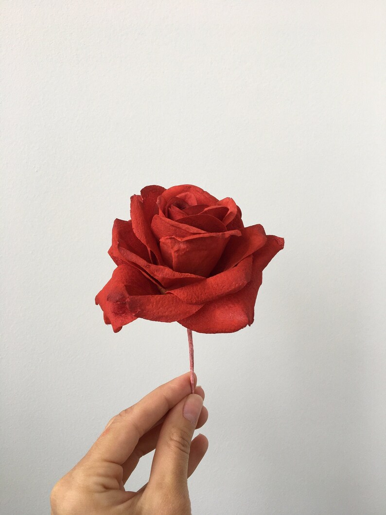 Wafer Paper Flower Red Rose for Cake Decoration Edible | Etsy