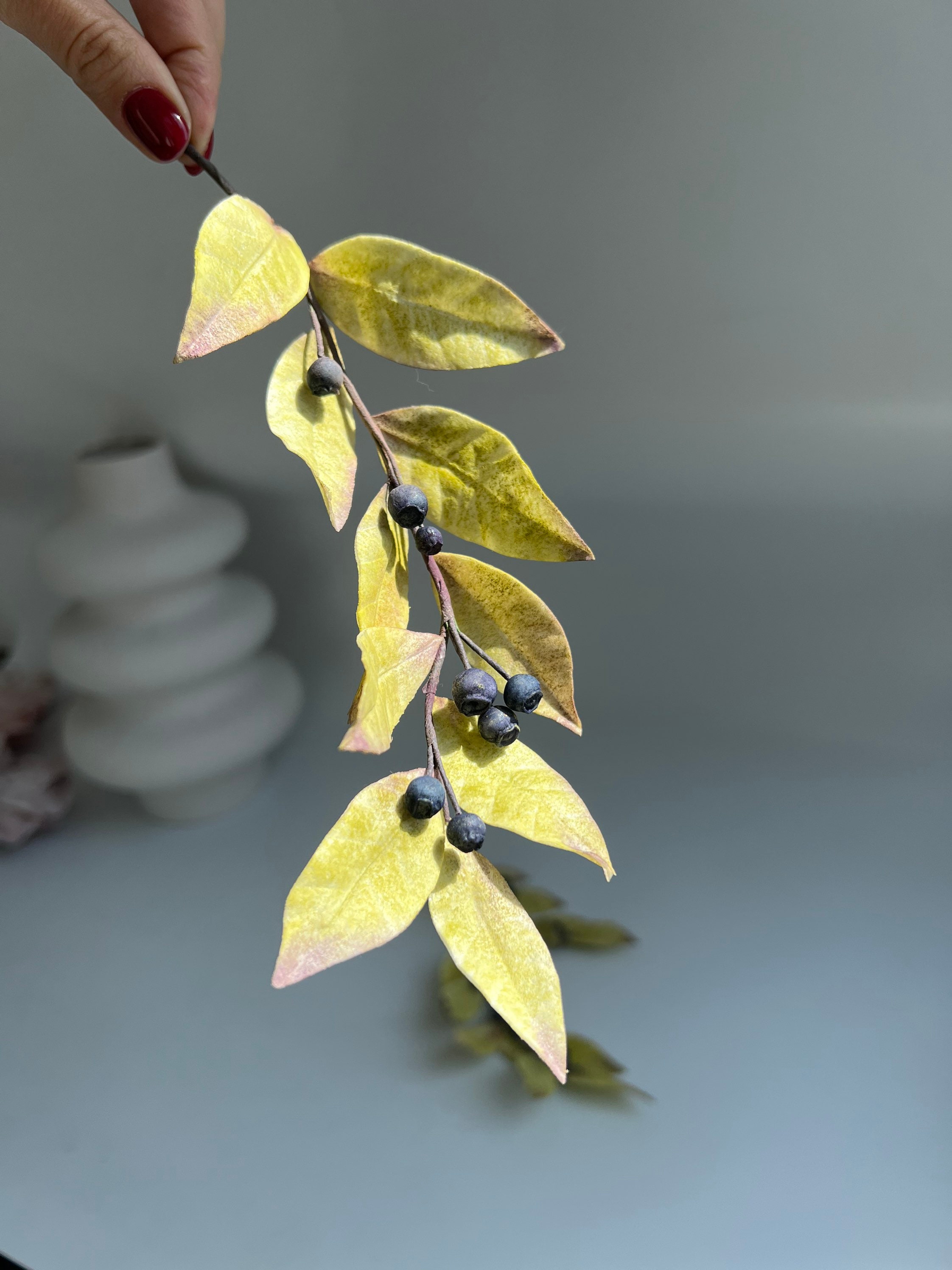 Wafer Paper Blueberry 2 Branches of Blueberry for Cake - Etsy