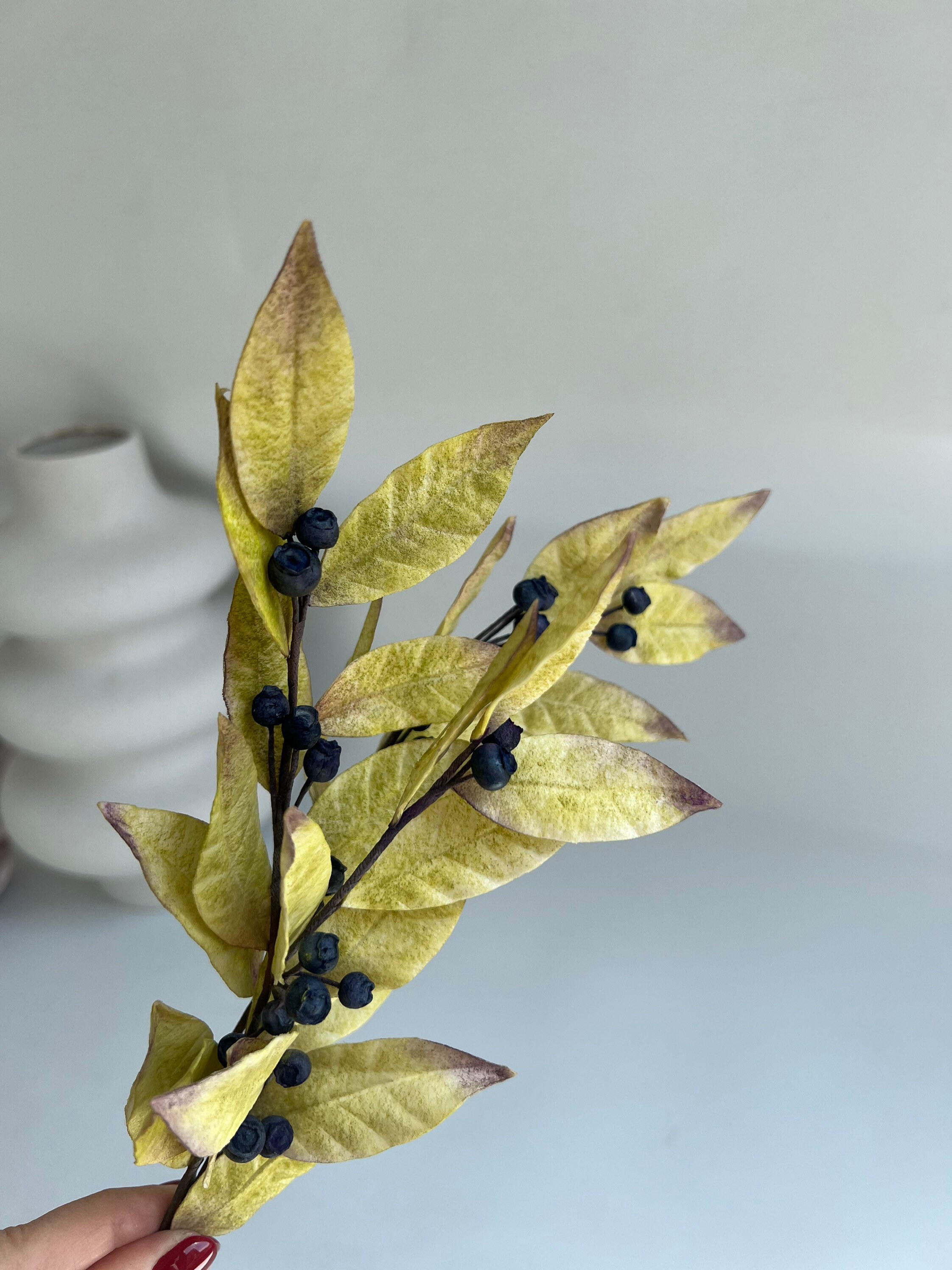 Wafer Paper Blueberry 2 Branches of Blueberry for Cake - Etsy