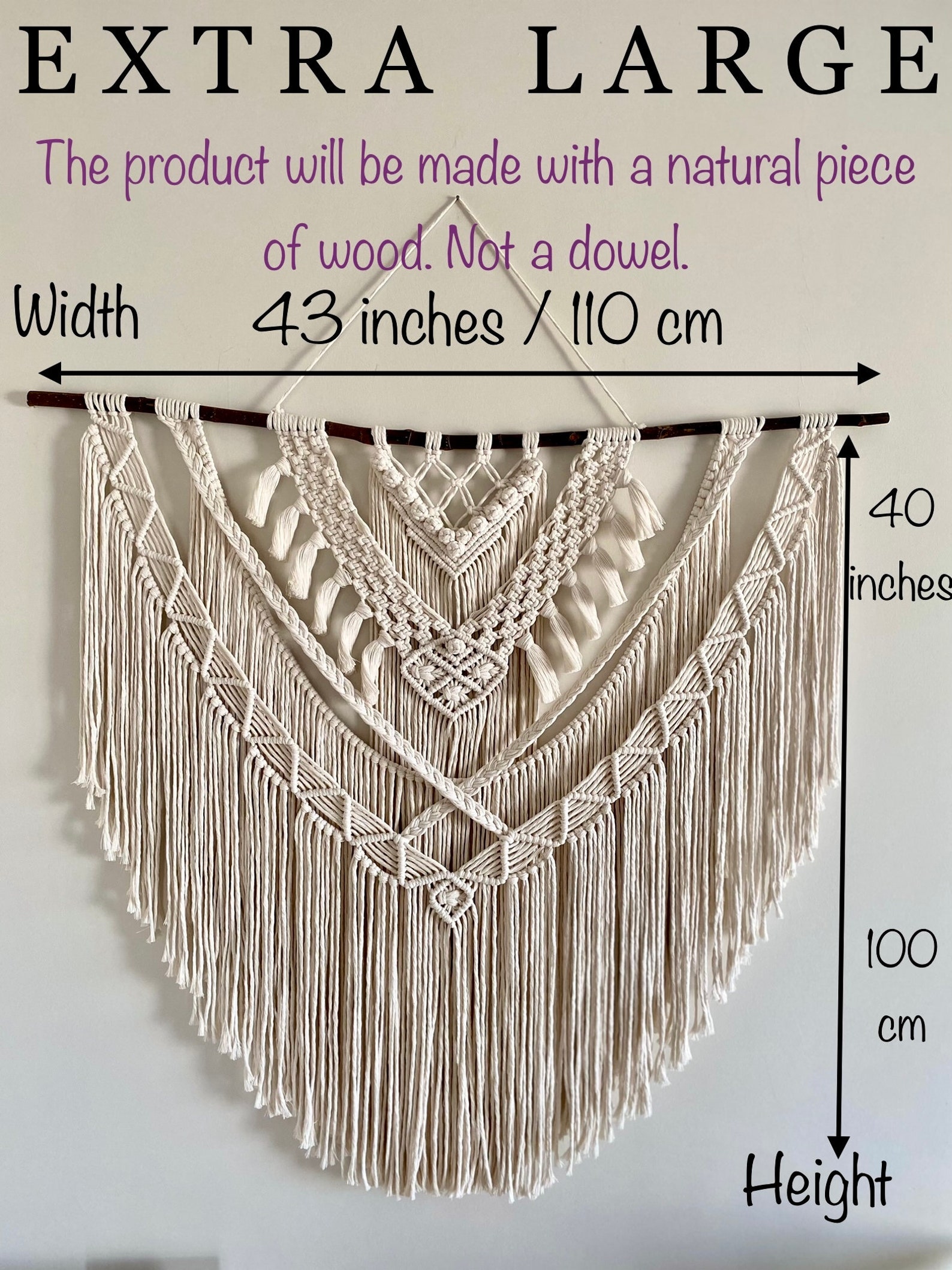 Extra Large Macrame Wall Hanging and Bohemian Decor for Room - Etsy
