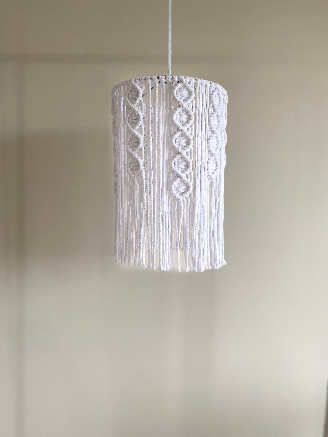 Macrame Chandelier, Boho Light, Bohemian Lamp Shade, Bohemian Decor ...