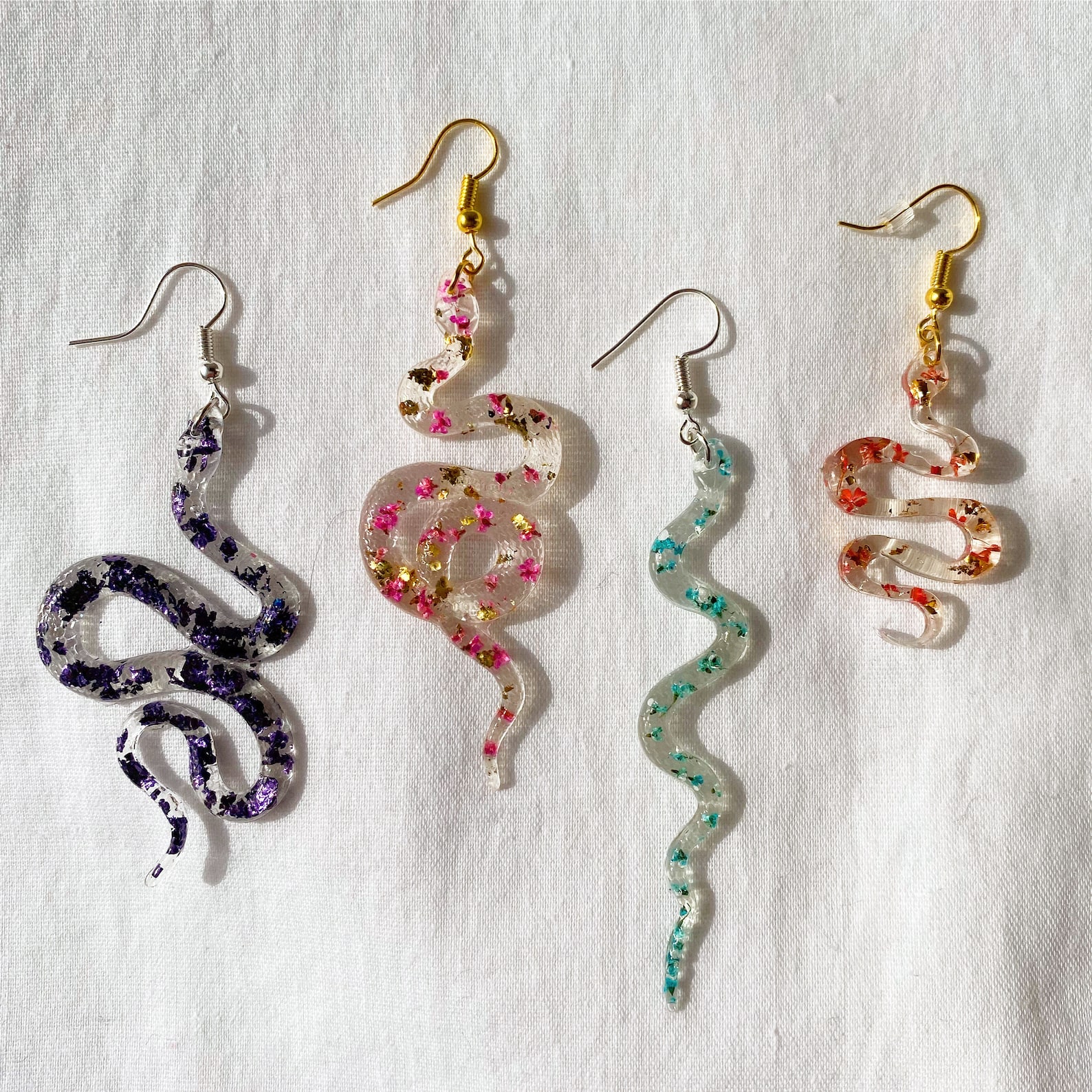 Snake Earrings | Etsy