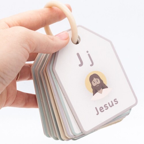 Bible ABC Flashcards Preschool Sunday School Toys Christian - Etsy UK
