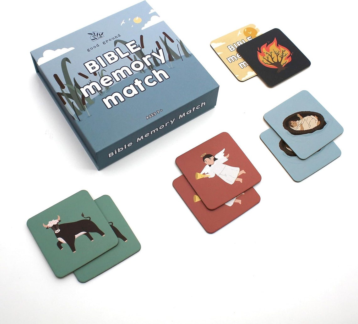 Bible Memory Match Game - Christian Preschool Home School Sunday School ...