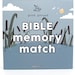 Bible Memory Match Game: Christian Homeschool Activity - Etsy