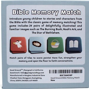 Bible Memory Match Game: Christian Homeschool Activity - Etsy
