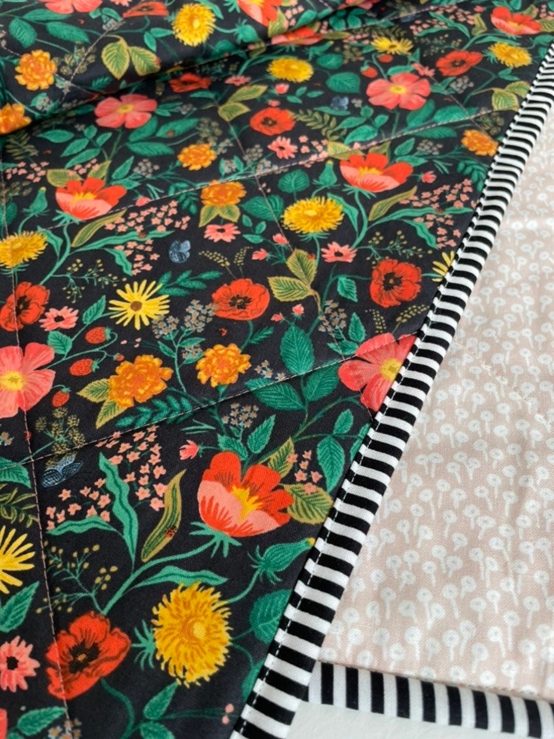 Rifle Paper Co. Baby Quilt - Etsy