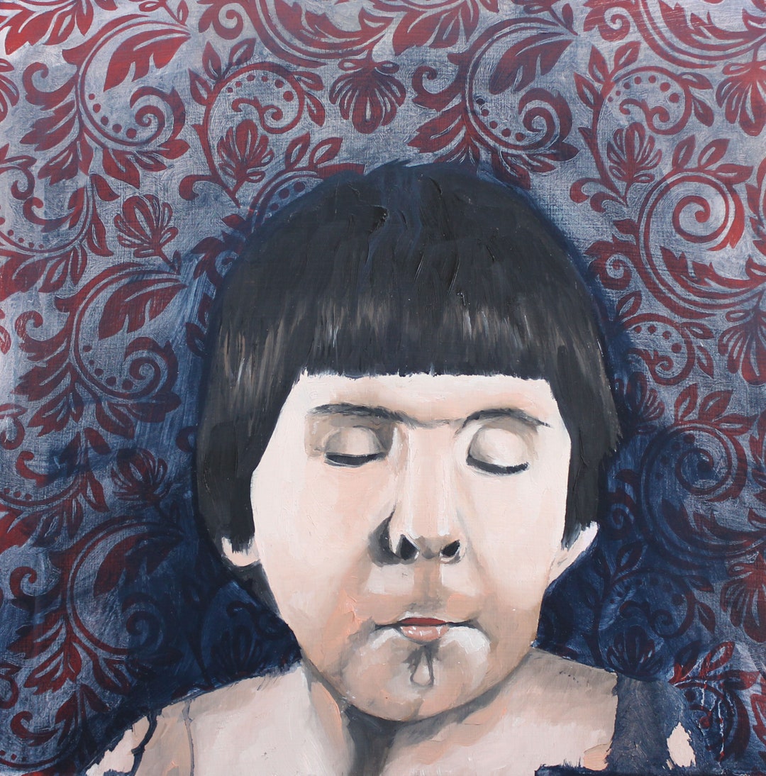 Original Portrait Oil Painting Black - Etsy
