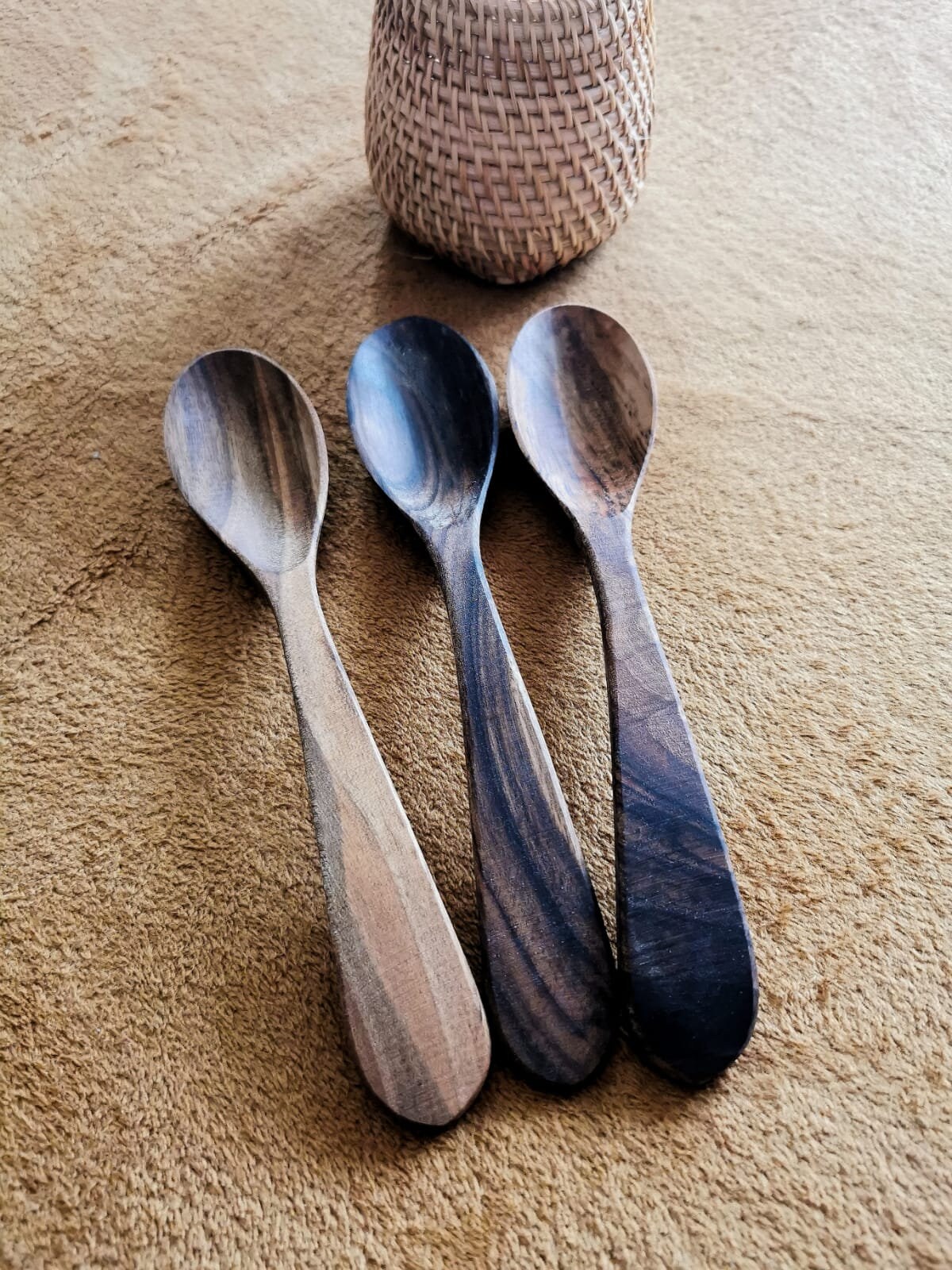 3 Pc Alder Wooden Spoon Dinning Spoon Set Serving Spoon | Etsy
