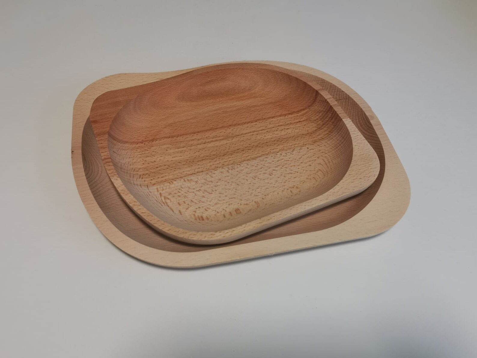 2 Pc Rhombus Shape Wooden Food Serving Tray Cocktail Tray - Etsy UK