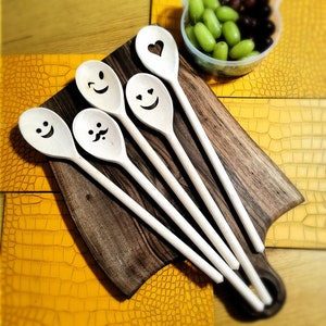 Funny Wooden Spoons With Faces - Handmade Wooden Spoon With Engraved ...