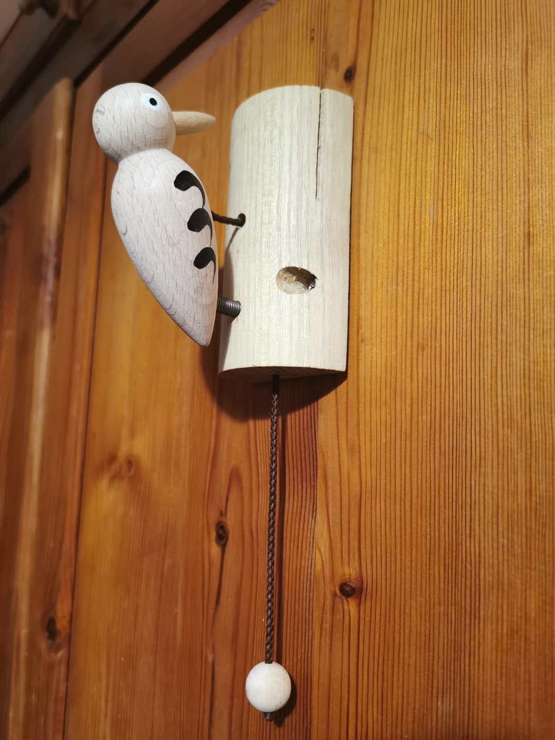 Door Knocking Woodpecker Fun Door Knocker - Etsy