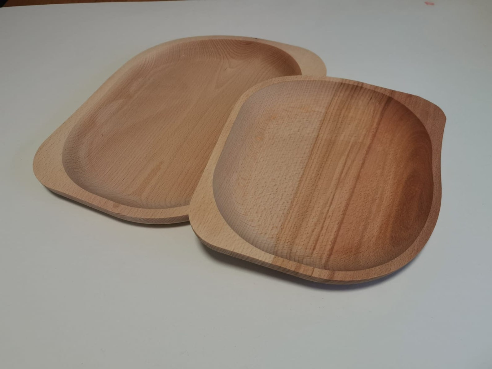 2 Pc Rhombus Shape Wooden Food Serving Tray Cocktail Tray - Etsy UK