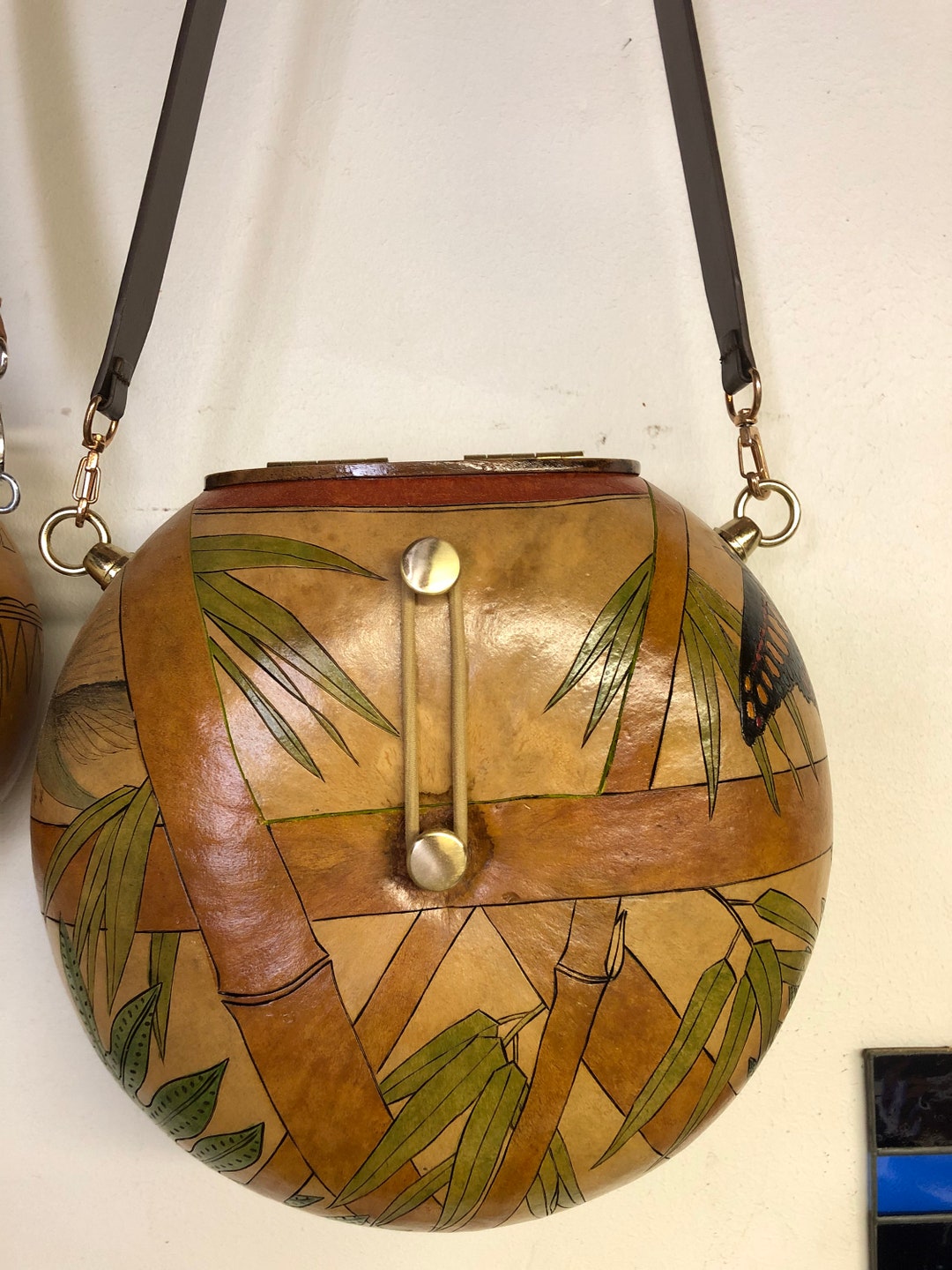 Gourd Art Bamboo Purse Decorative Gourd #749 - Etsy
