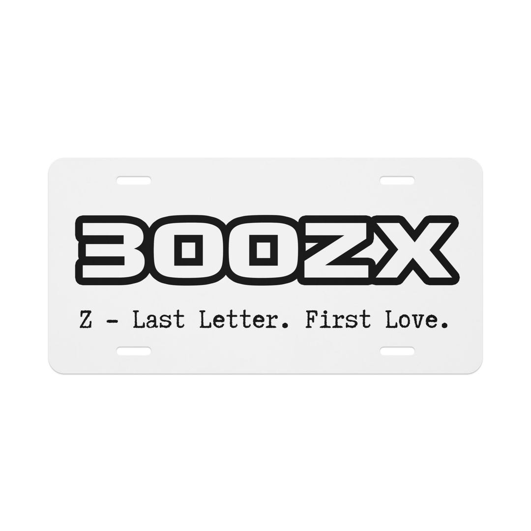 Vanity License Plate 300zx Z Last Letter First Love - Etsy