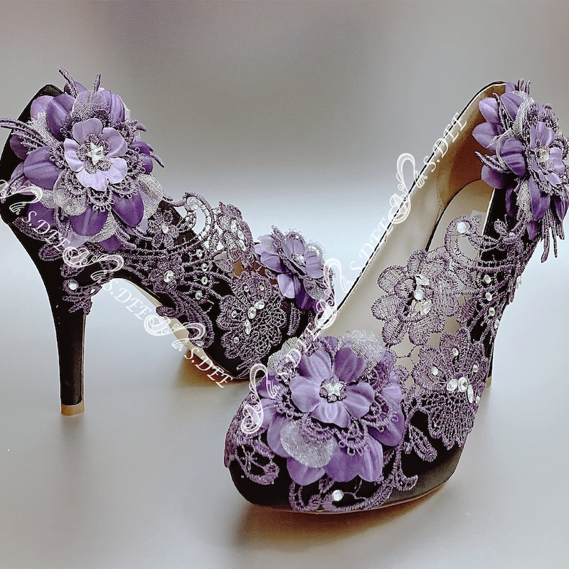 Purple Flat Shoes - Etsy