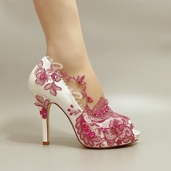 Pink Wedding Shoes - Etsy
