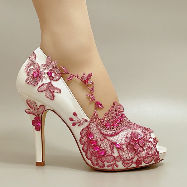 Red Rose Shoes - Etsy