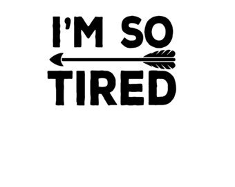 Tired Svg | Etsy