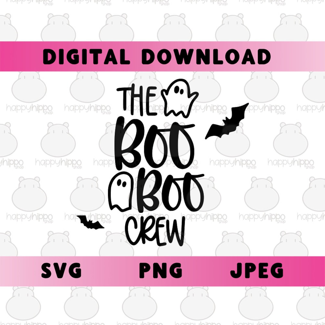The Boo Boo Crew SVG, PNG, Digital Artwork, Clipart, Cut File, Tshirt ...