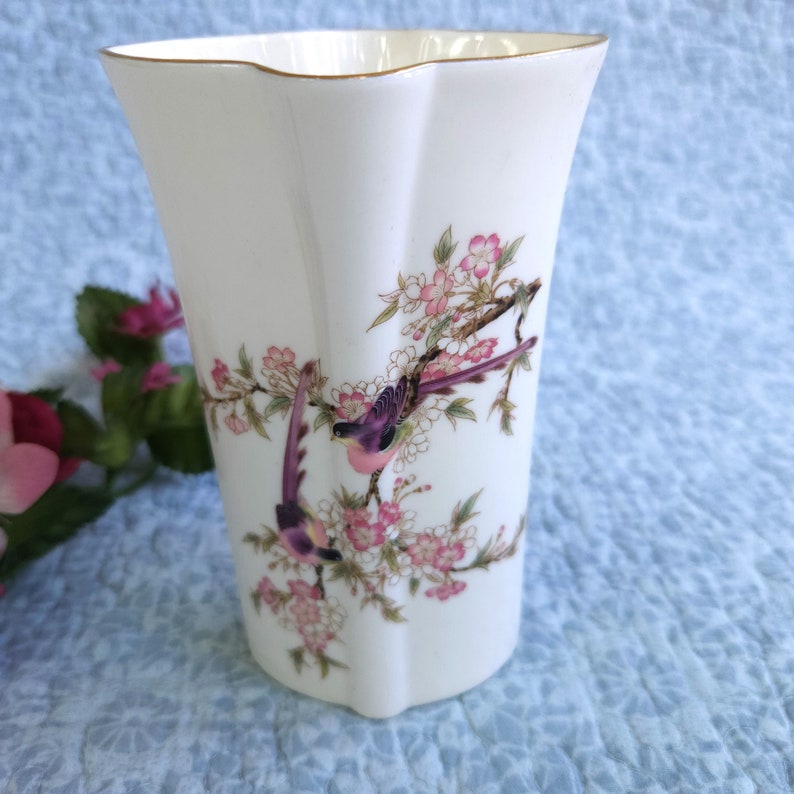 Vintage Toyo Sakura Hand Painted and Signed Japanese Porcelain Vase - Etsy