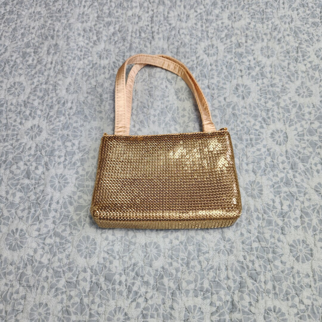 Vintage Amanda Smith Gold Chain Mail Mesh Purse/crossbody, Evening Bag ...