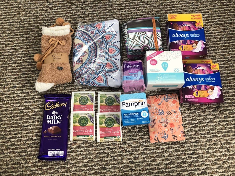 First Period Kit Menstruation Kit Period Essentials My Etsy