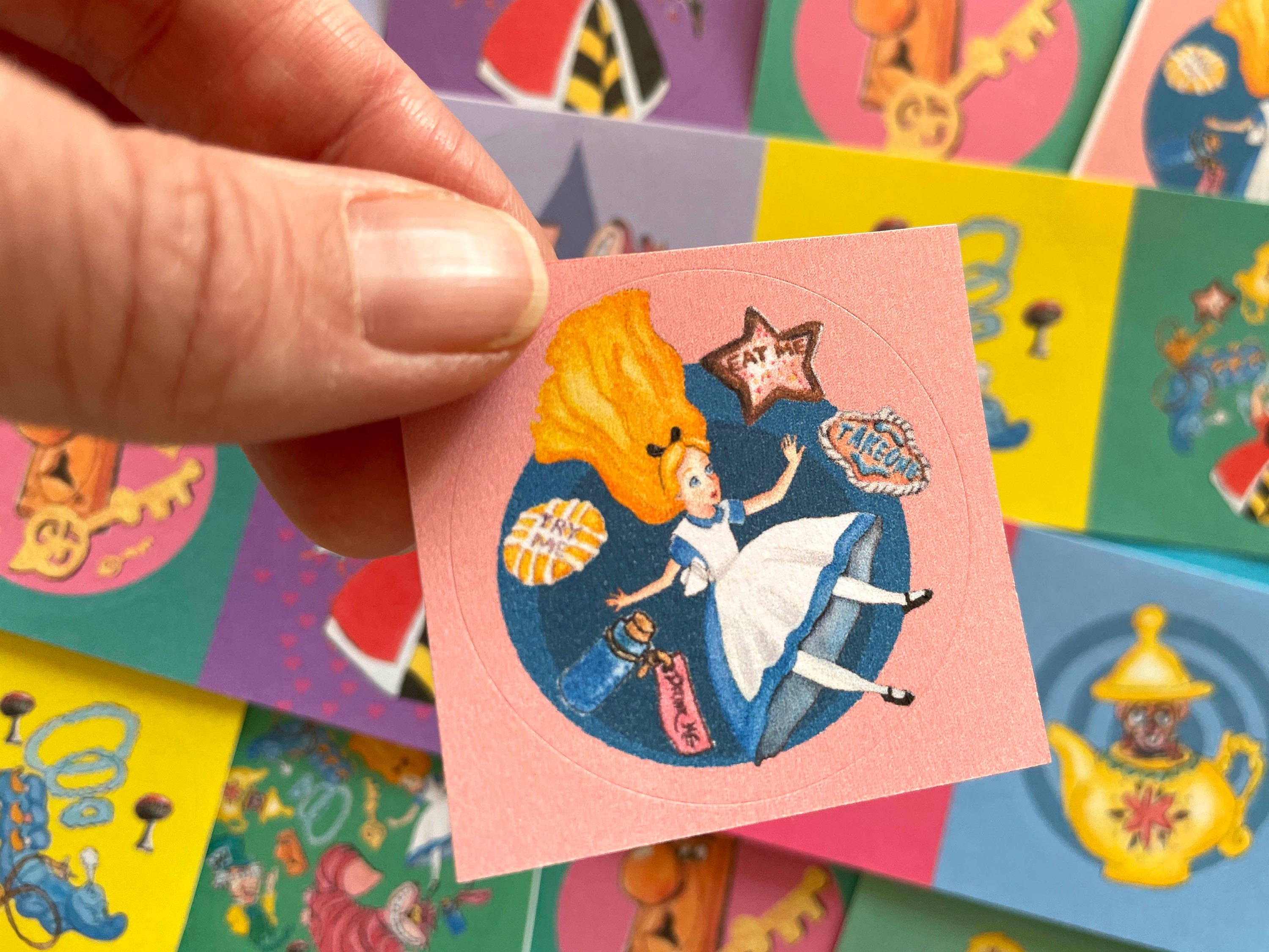 Alice in Wonderland Character Sticker Set Gift for Children - Etsy UK