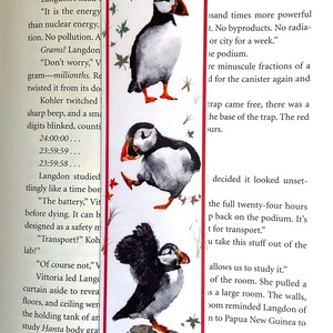 Puffin Bookmark, Bookmark With Birds, Puffin Gift, Bird Bookmark ...