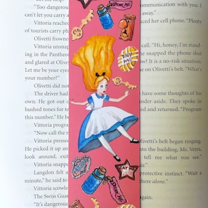 Alice in Wonderland Bookmark, Storybook Characters Book Mark Set, Mad ...